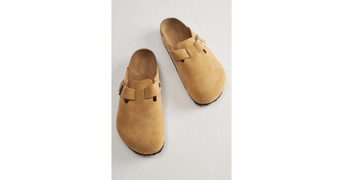 Birkenstock Boston Soft Footbed Clog in Natural for Men | Lyst
