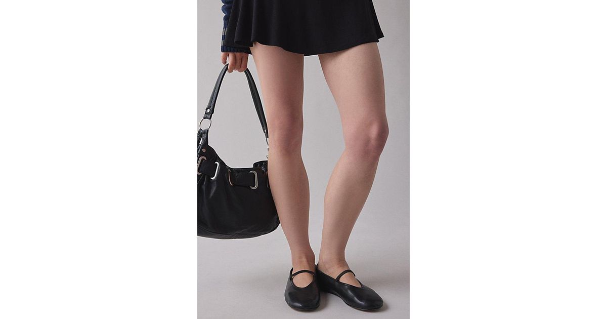 Urban Outfitters Uo Ava Mary Jane Ballet Flat in Black | Lyst