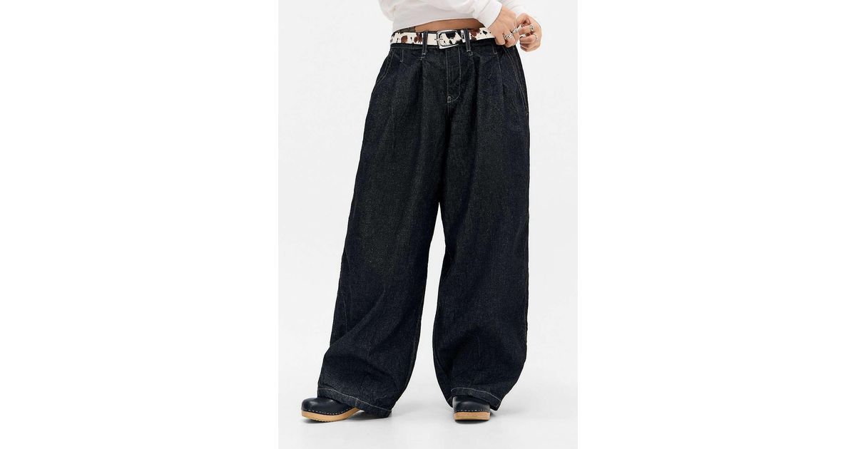 BDG Jax Pleat Front Trousers in Blue | Lyst UK