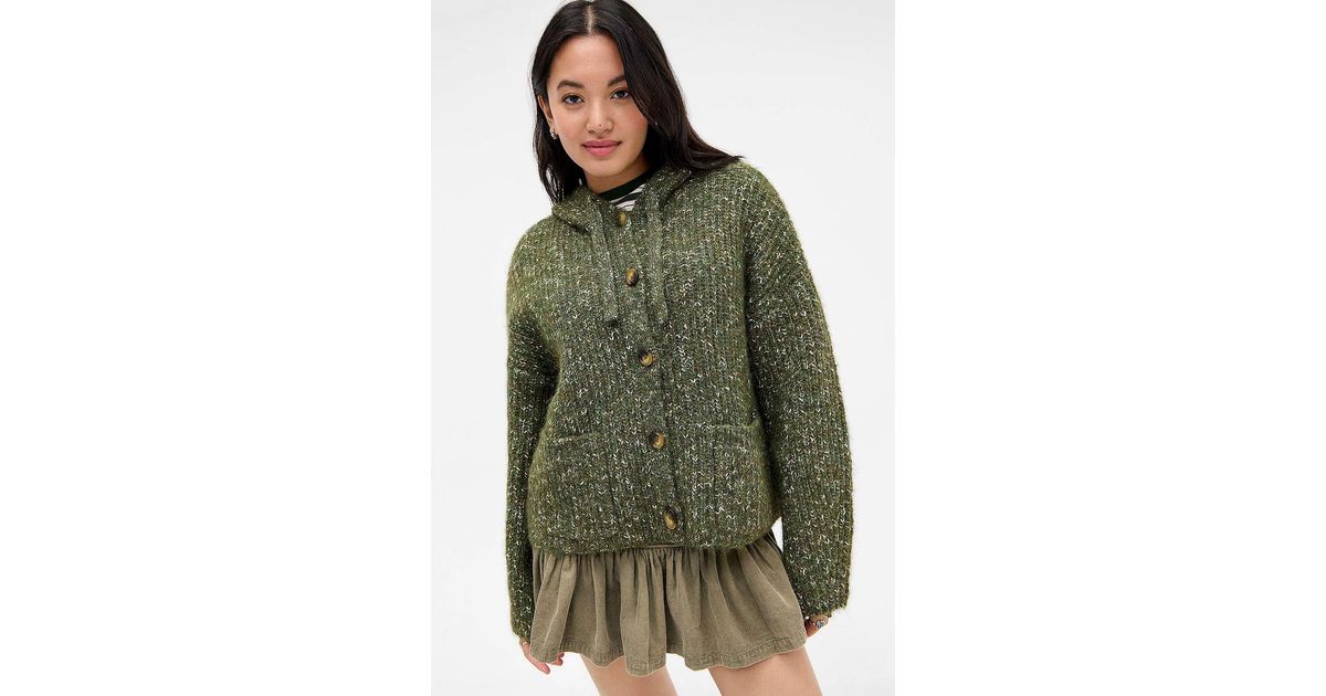 Urban Outfitters Uo Jude Nep Hoodie in Green | Lyst UK