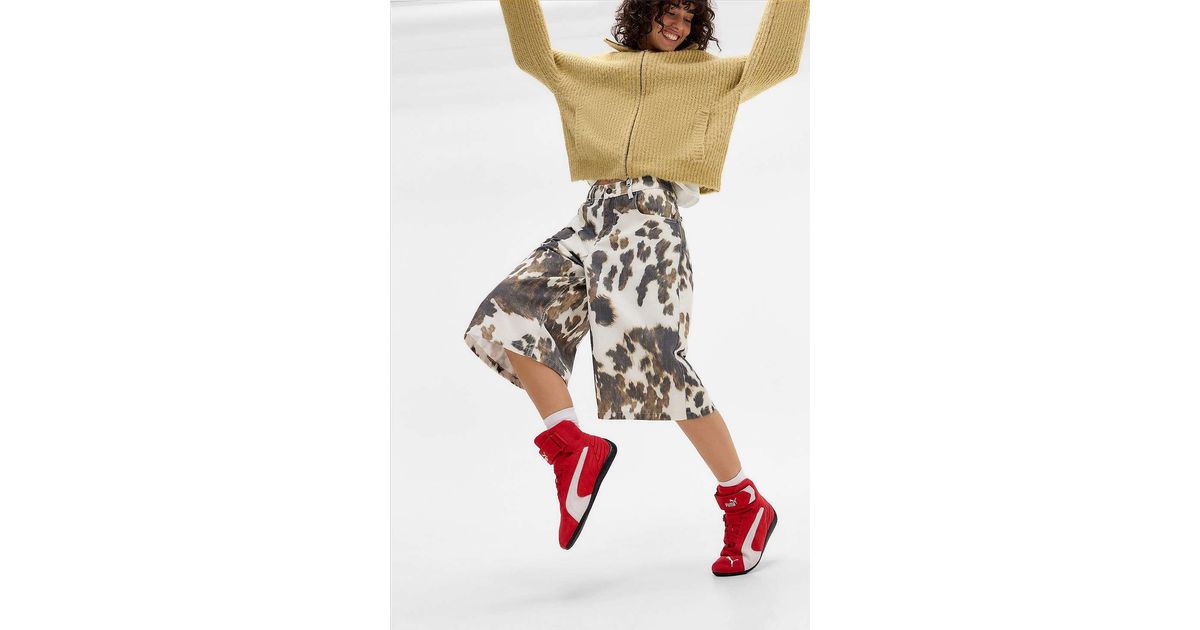 PUMA Red Speedcat Mid Trainers | Lyst UK