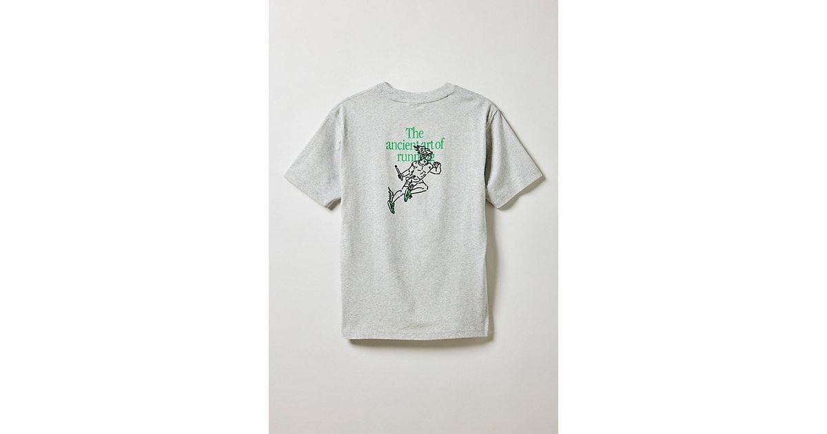 New Balance Baton Graphic Tee in Gray for Men | Lyst
