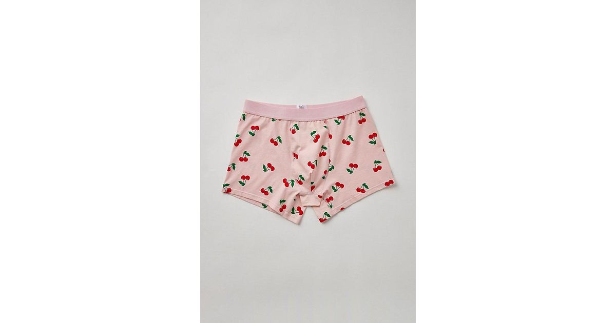 Urban Outfitters Cherry Tossed Icon Boxer Brief in Pink for Men | Lyst
