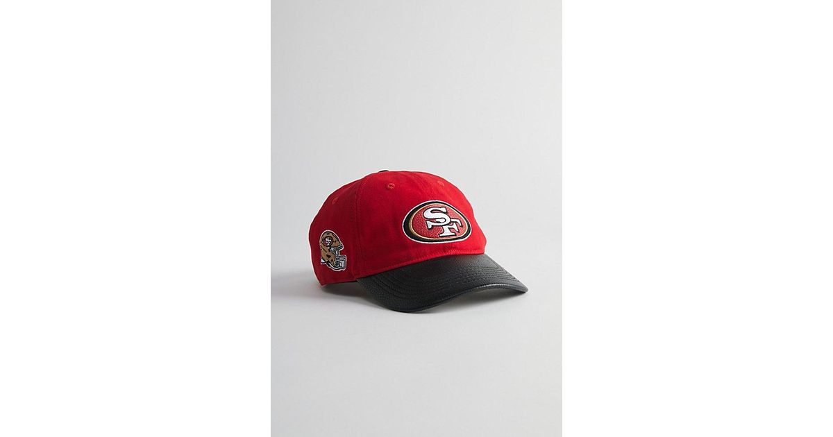 Pro Standard San Francisco 49Ers Pebble Brim Hat in Red for Men | Lyst