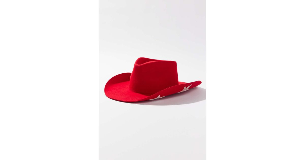 Urban Outfitters Star Cowboy Hat in Red | Lyst