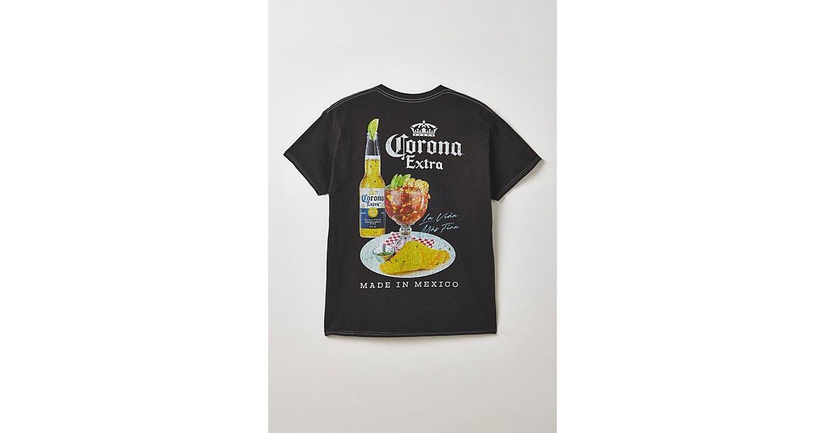 Urban Outfitters Corona Summer Cerveza Graphic Tee in Black for Men | Lyst