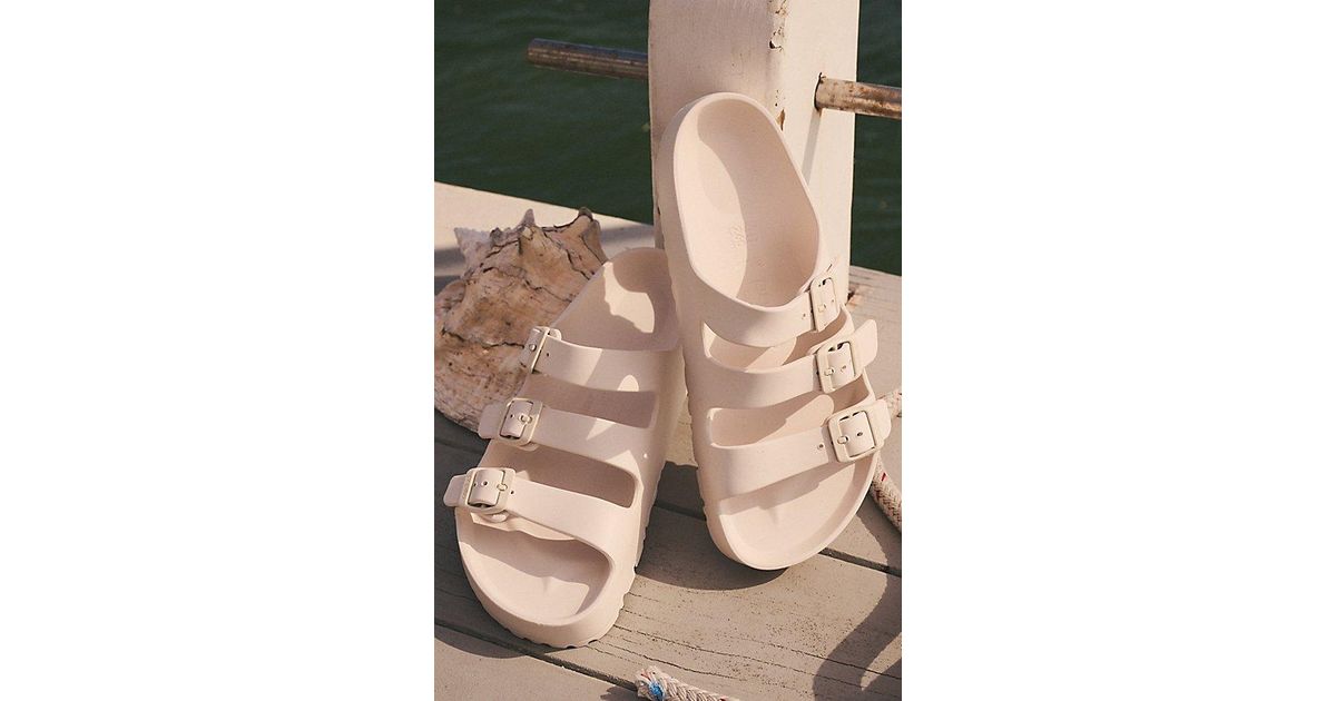 Birkenstock Florida Flex Platform Eva Sandal in Natural | Lyst