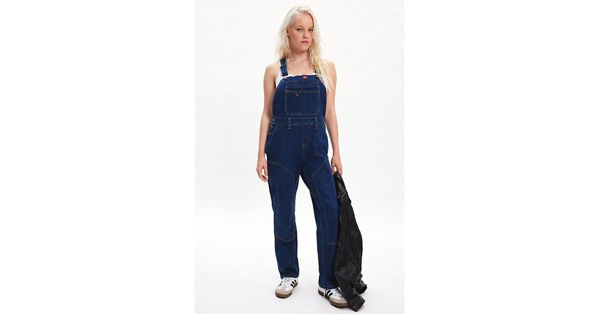 Dickies Double-Front Bib Overalls in Blue | Lyst