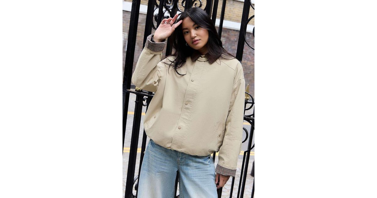 BDG Harley Trench Coat Jacket in Black | Lyst UK