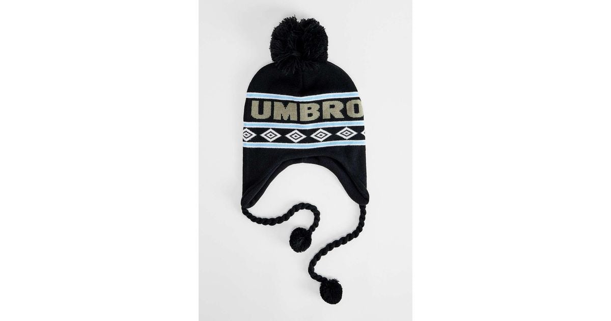 Umbro Uo Exclusive Blue Trapper Hat in Black for Men | Lyst UK