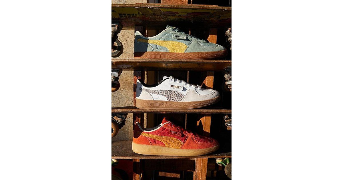 PUMA Palermo Weathered Look Sneaker in Black for Men | Lyst