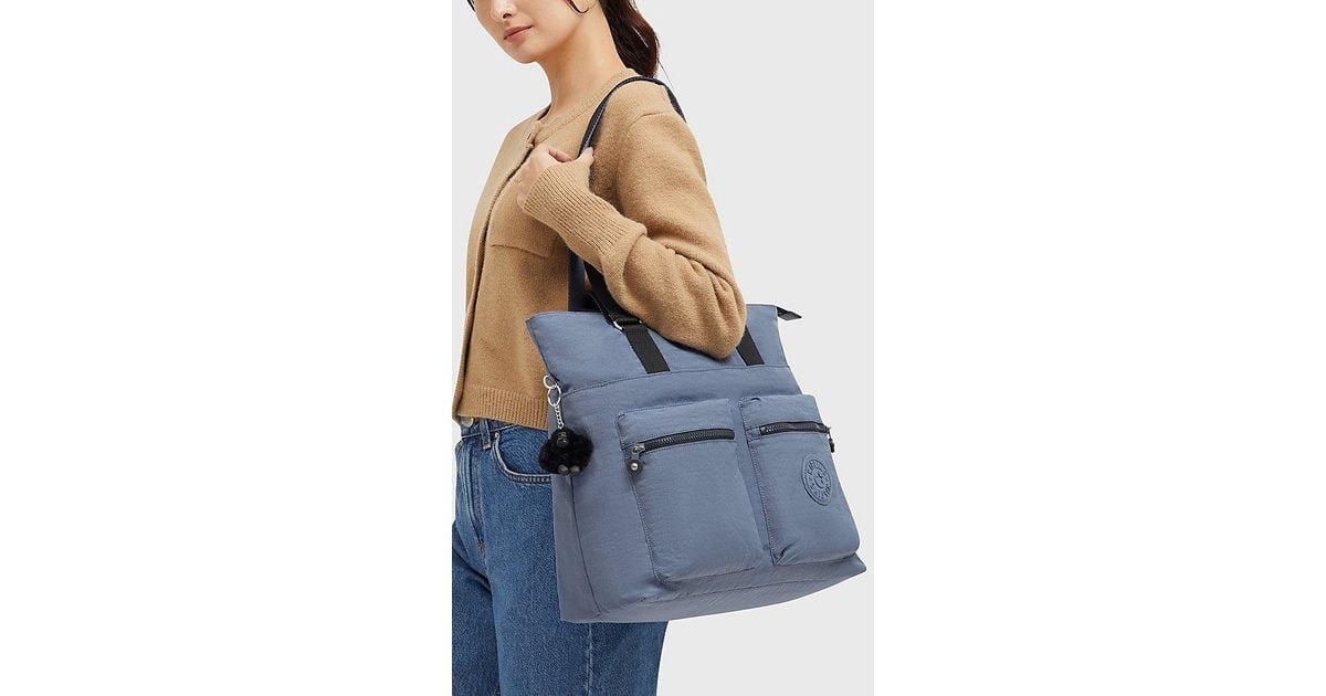 Kipling India Cargo Nylon Tote Bag in Blue | Lyst