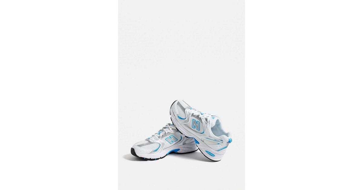 New Balance 530 White & Light Blue Trainers | Lyst UK