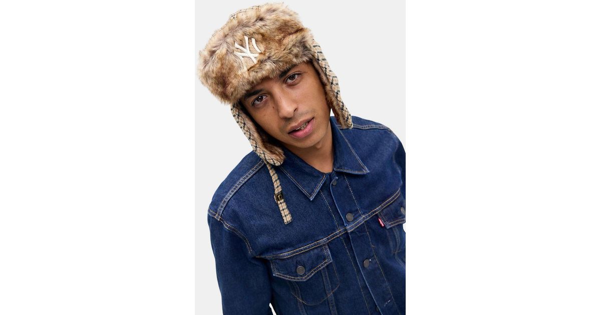 '47 Uo Exclusive Check Trapper Hat in Blue for Men | Lyst UK