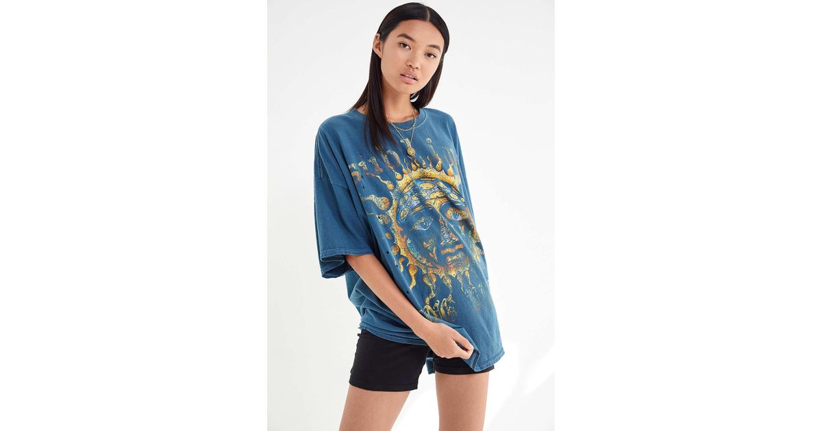 Urban Outfitters Sublime T Shirt Dress In Blue Lyst