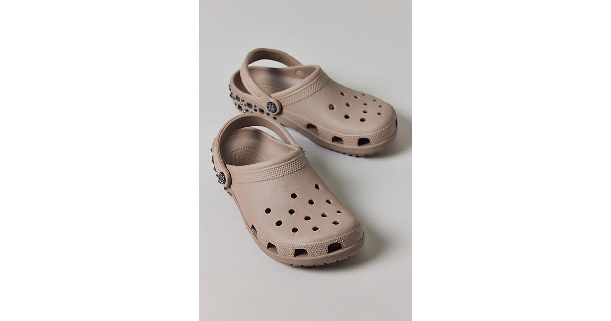 Crocs™ Classic Studded Clog in Gray | Lyst