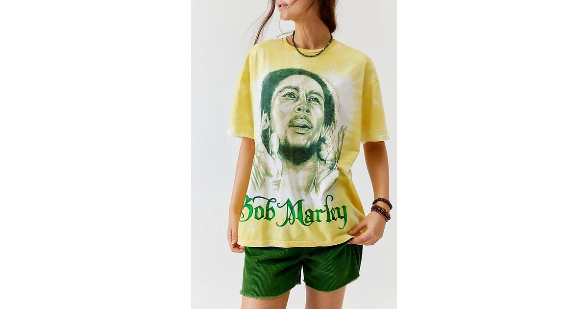 Urban Outfitters Bob Marley Tie-Dye T-Shirt Dress in Green | Lyst