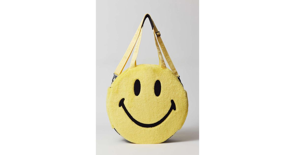 Market X Smiley Fleece Tote Bag In Yellow,at Urban Outfitters in ...