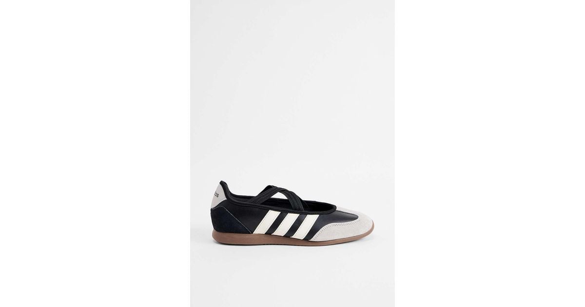 adidas Black & White Barreda Mary Jane Shoes | Lyst UK