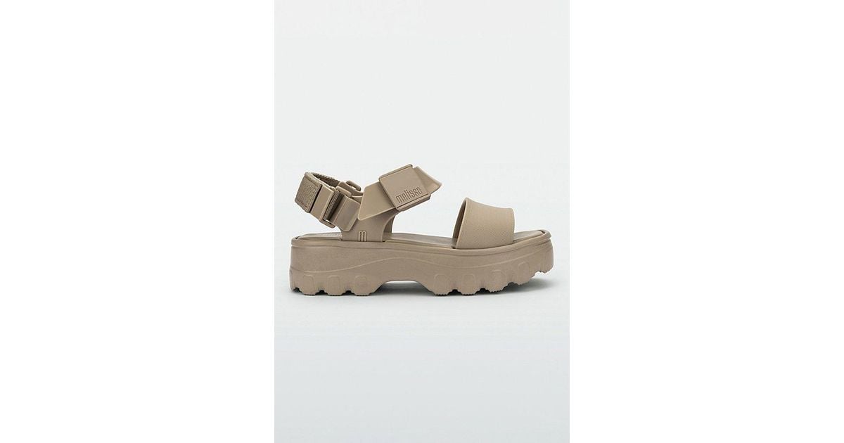 Melissa Jelly Platform Sporty Sandals in Natural | Lyst