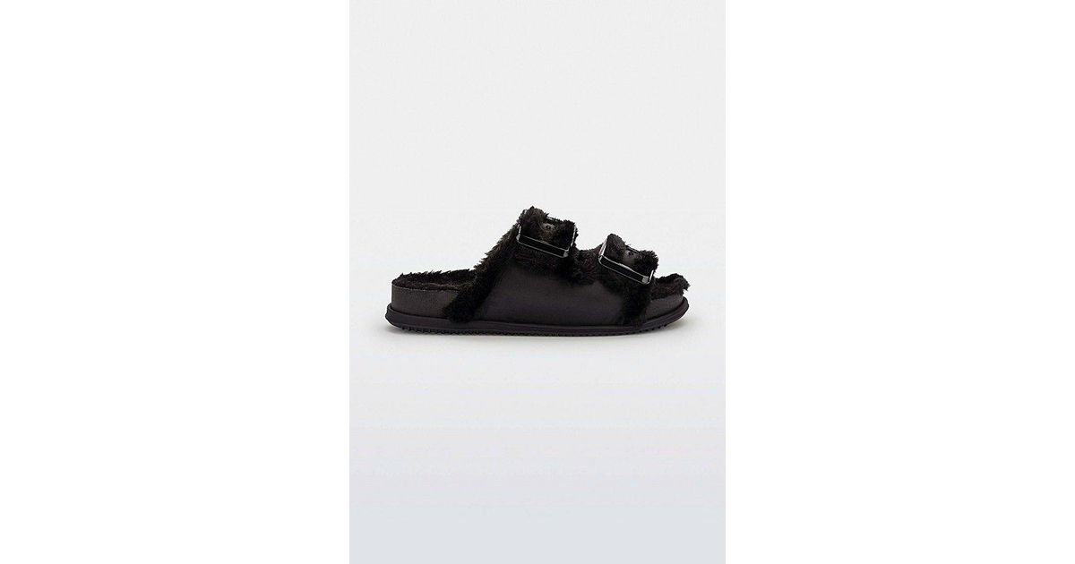 Melissa Cozy Warm Slide in Black | Lyst