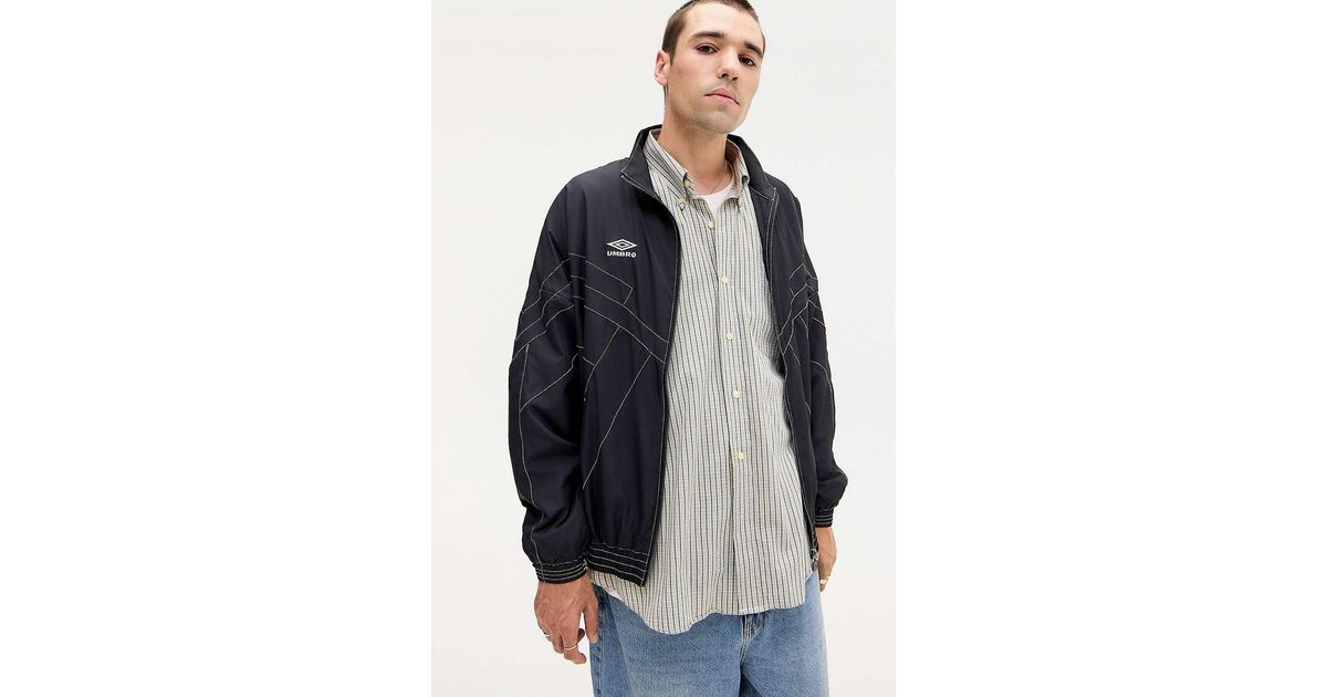 Umbro Black Relaxed Track Jacket in Blue for Men | Lyst UK