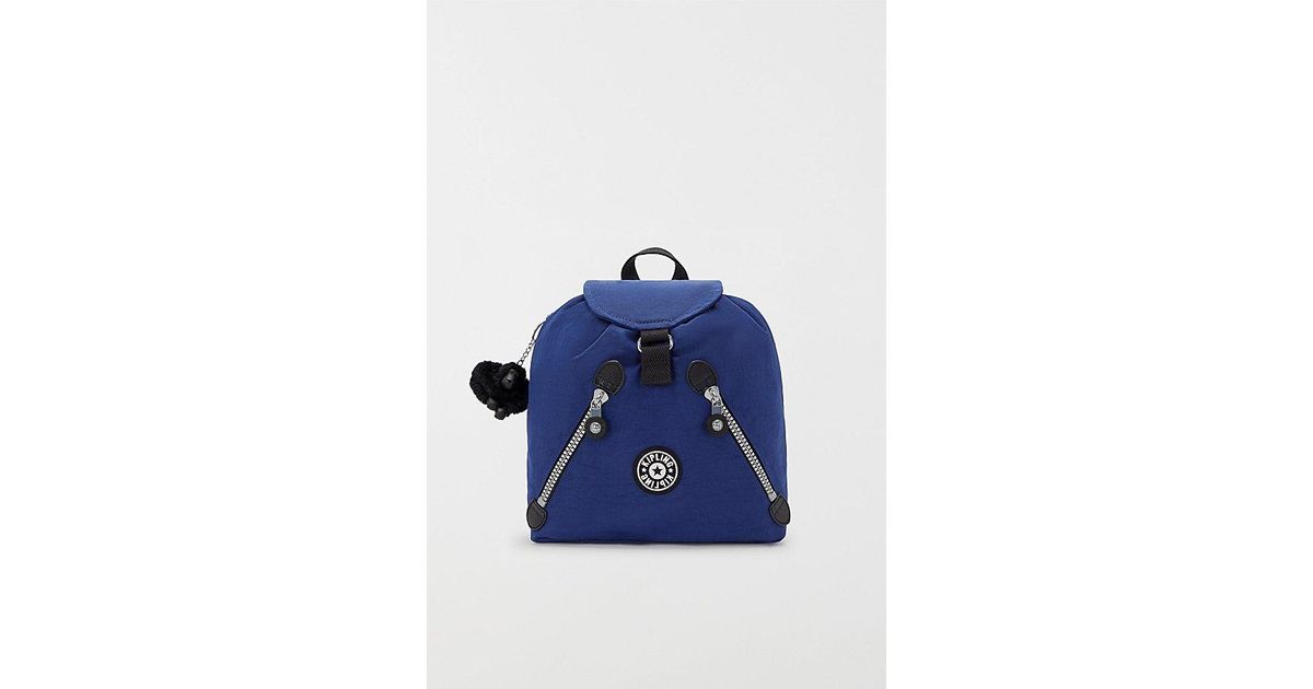 Kipling New Fundamental Heritage Nylon Small Backpack in Blue | Lyst