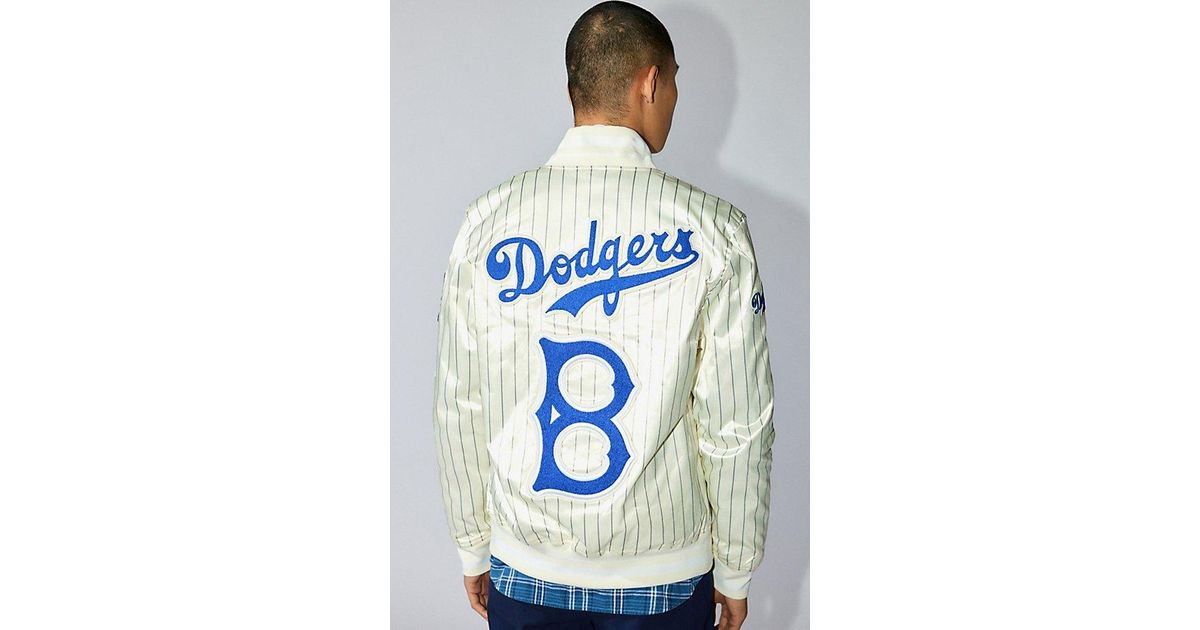 Pro Standard Satin Varsity Sports Jacket in Gray for Men | Lyst