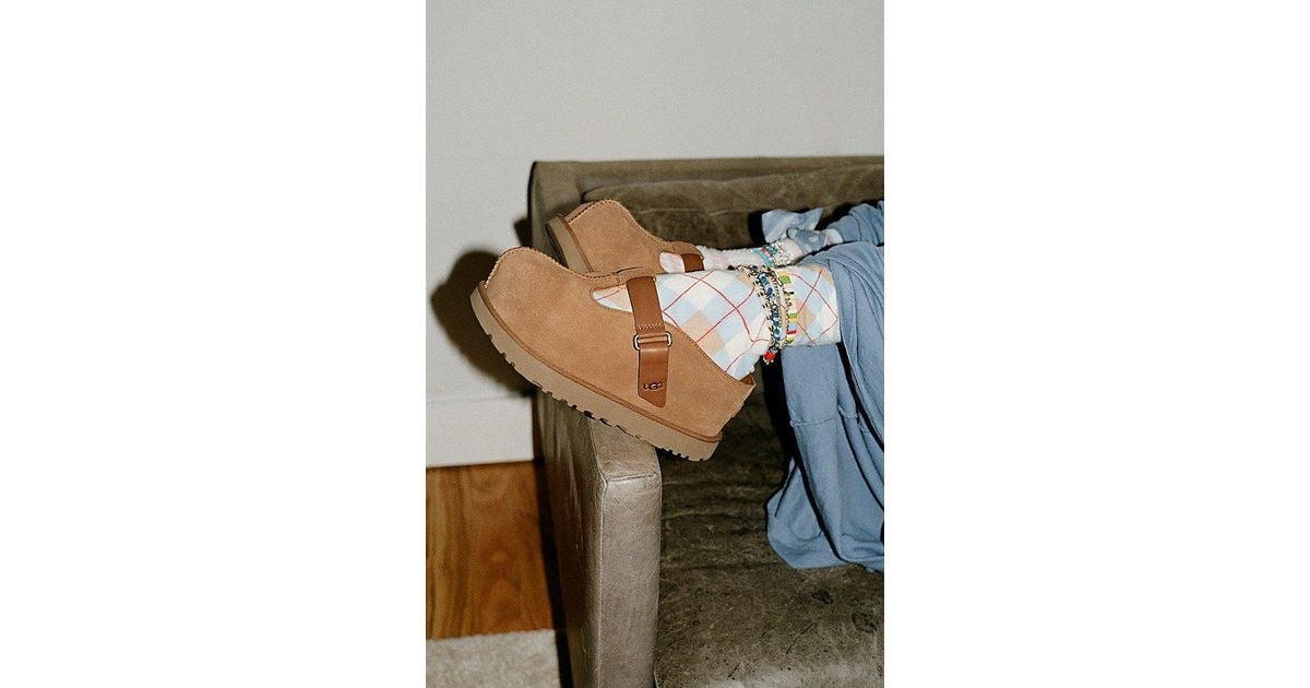 UGG Goldenstar Hi Platform Clog in Brown | Lyst