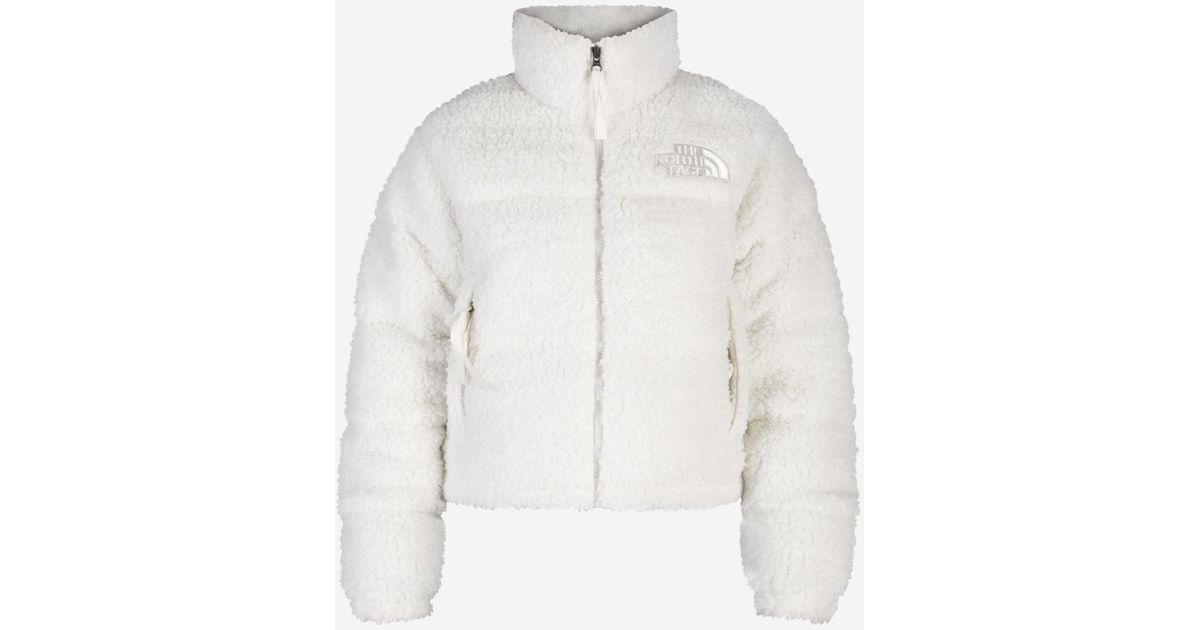 The North Face Piumino Nuptse Sherpa in White | Lyst UK The North Face Piumino Nuptse Sherpa in White | Lyst UK
