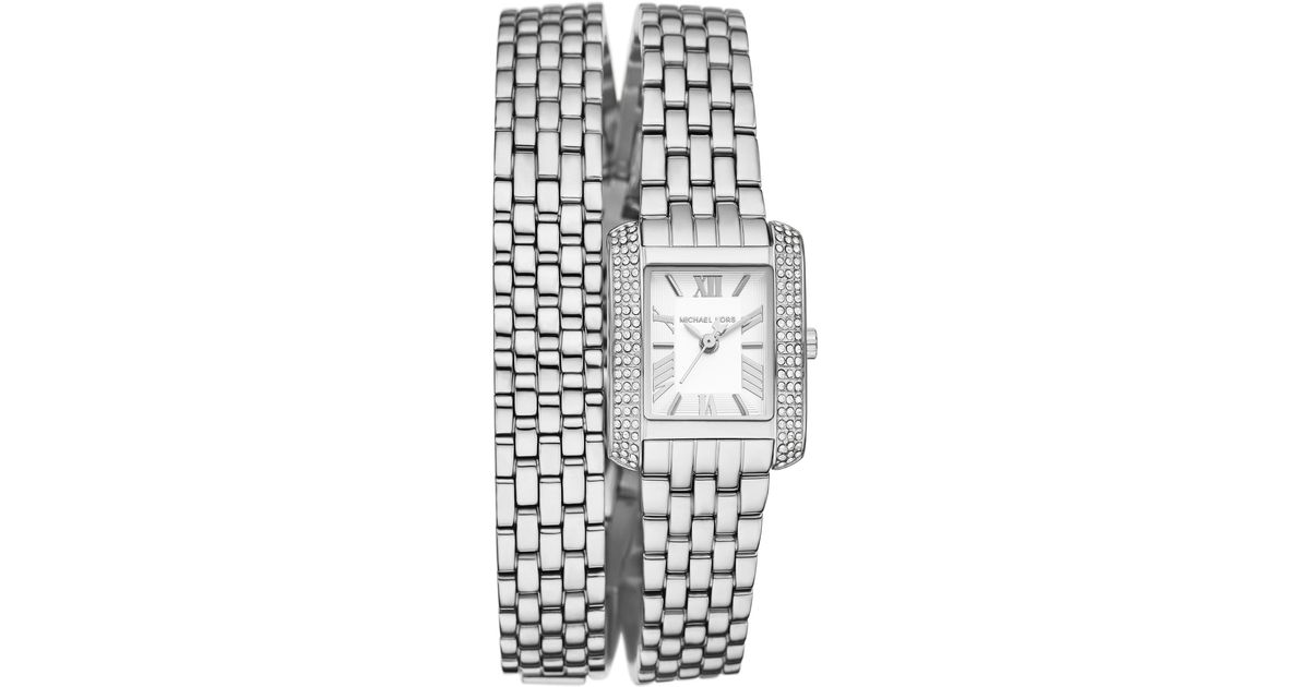 Michael Kors Michael Kors Emery Three Hand Stainless Steel Watch in ...