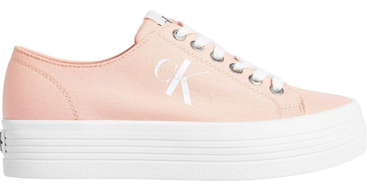 Calvin Klein Vulcanized Platform Trainers in Pink Lyst UK