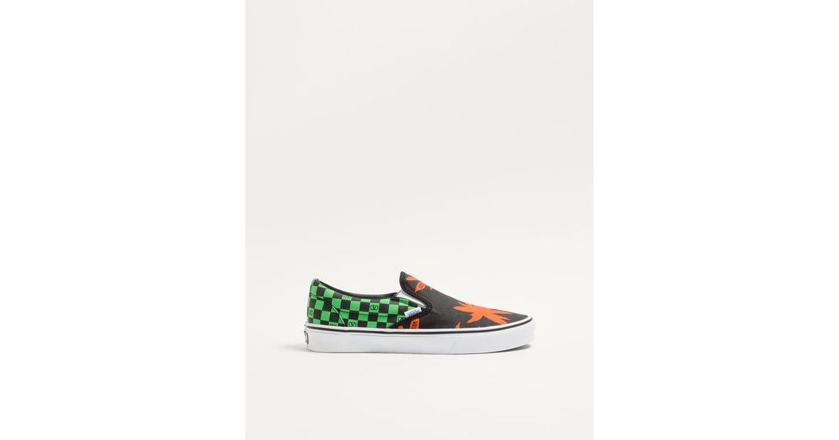 Valentino Garavani And Vans Slip-On Fabric Trainer With Vlogo ...