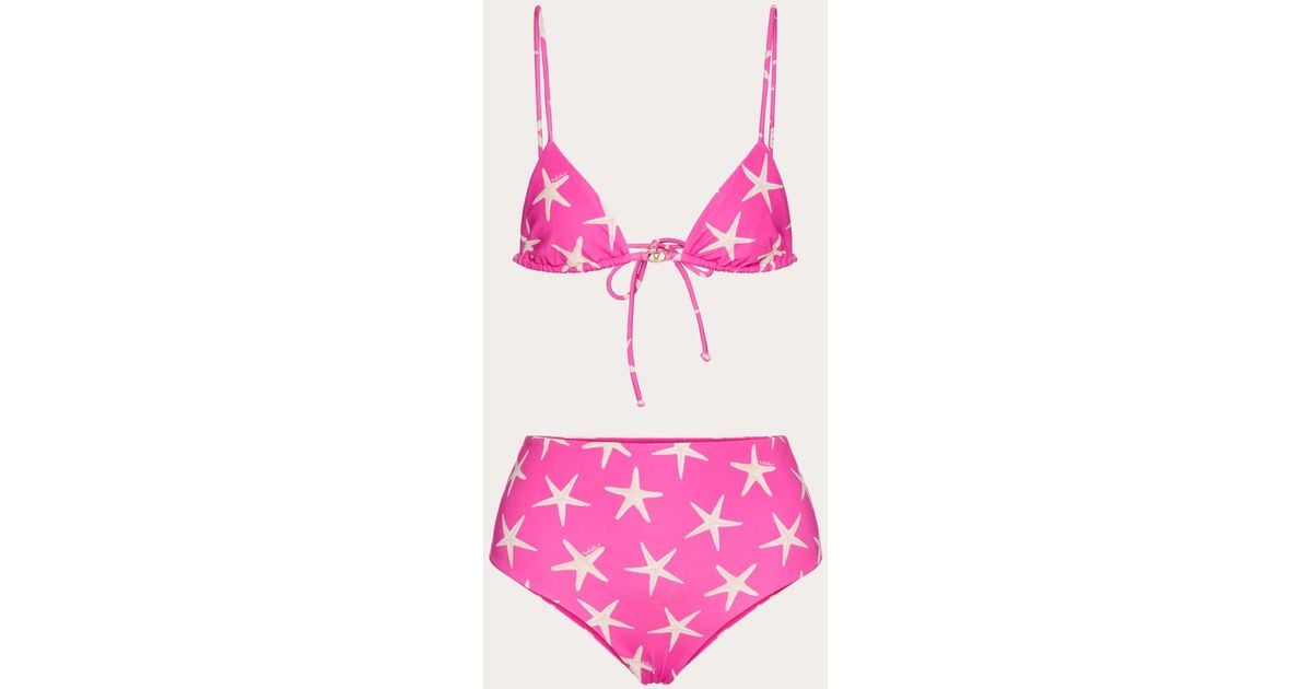 Valentino Lycra Starfish Bikini in Pink | Lyst