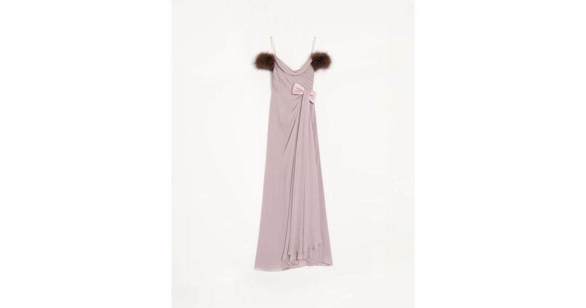 Valentino Long Dress in Pink | Lyst UK