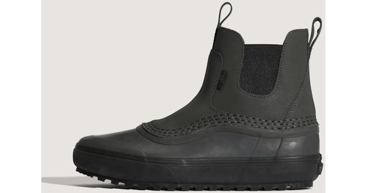 Vans Standard Mid Chelsea Waterproof Boots in Black for Men | Lyst UK