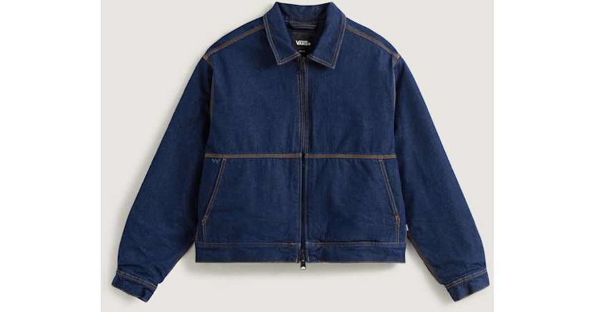 Vans Premium Denim Station Jacket in Blue for Men | Lyst UK