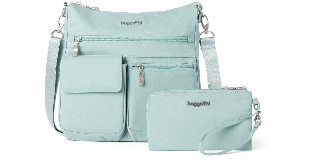 Baggallini Modern Everywhere Slim Crossbody Bag in Blue | Lyst