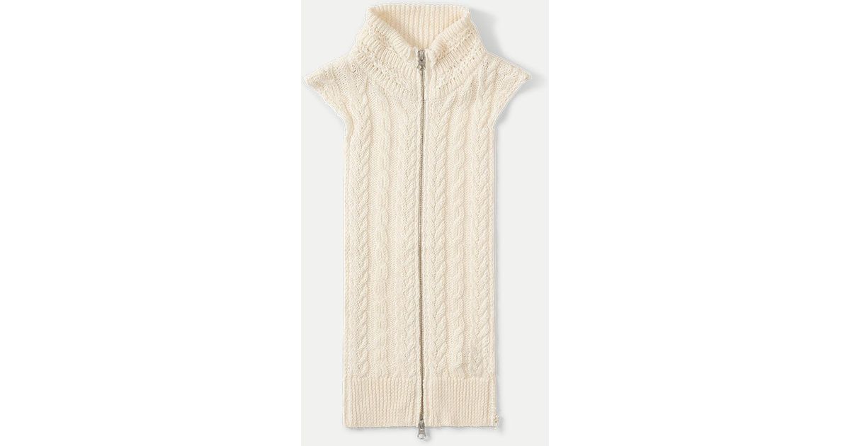 Veronica Beard Zander Cable-knit Dickey in White | Lyst