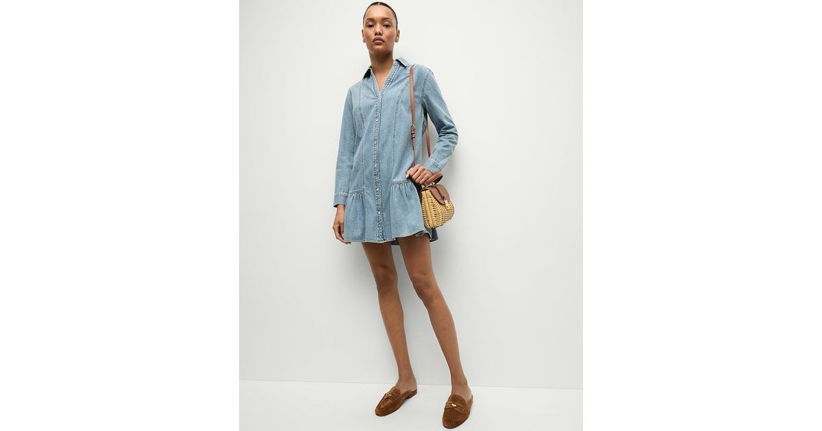 Veronica Beard Catherine Denim Dress in Blue | Lyst
