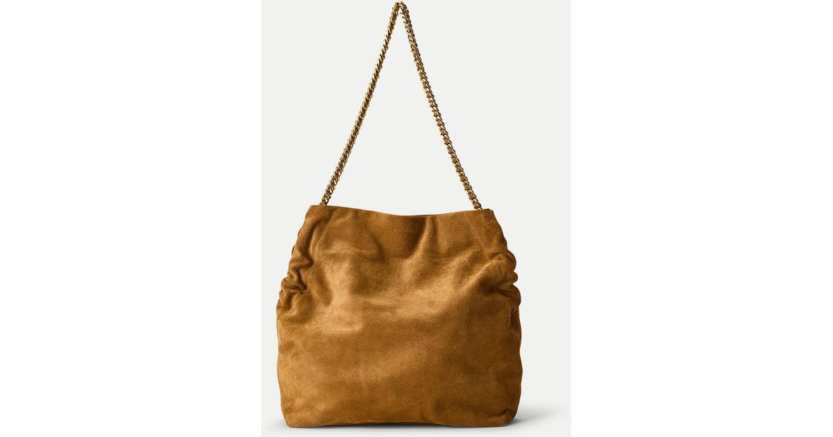 Veronica Beard Suede Slouch Bag in Natural | Lyst Veronica Beard Suede Slouch Bag in Natural | Lyst