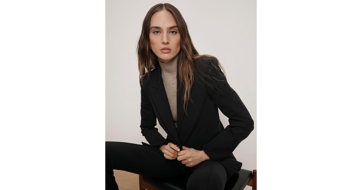 Veronica Beard Naira Scuba Dickey Jacket in Black | Lyst