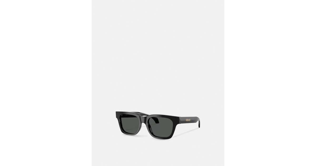 Versace Signature Squared Sunglasses in White for Men | Lyst