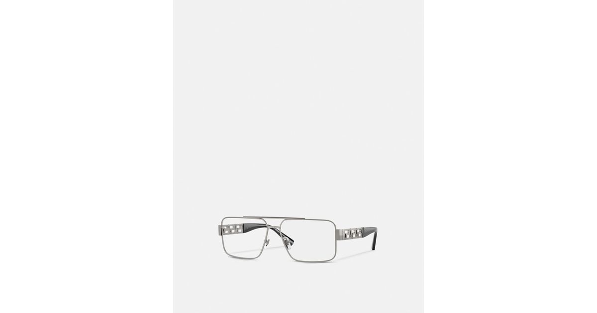 Versace Greca Navigator Glasses in White for Men | Lyst UK