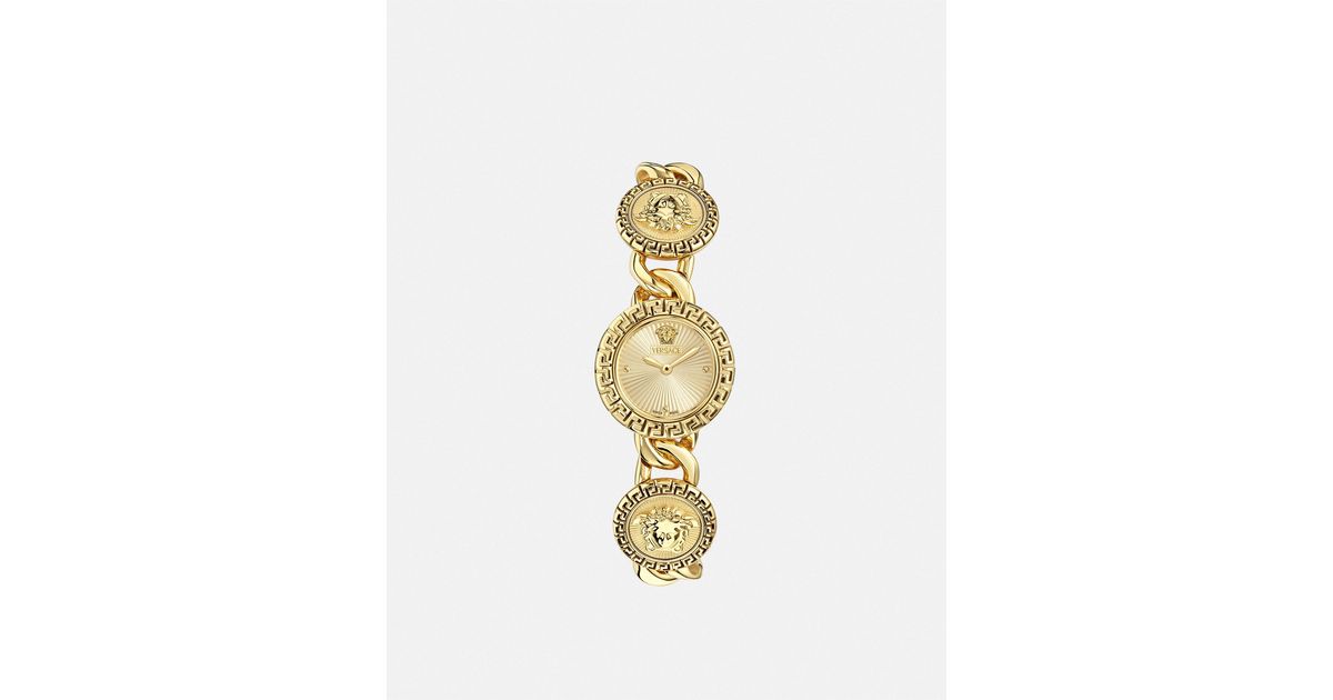 Versace La Greca Stud Icon Watch in Metallic | Lyst UK