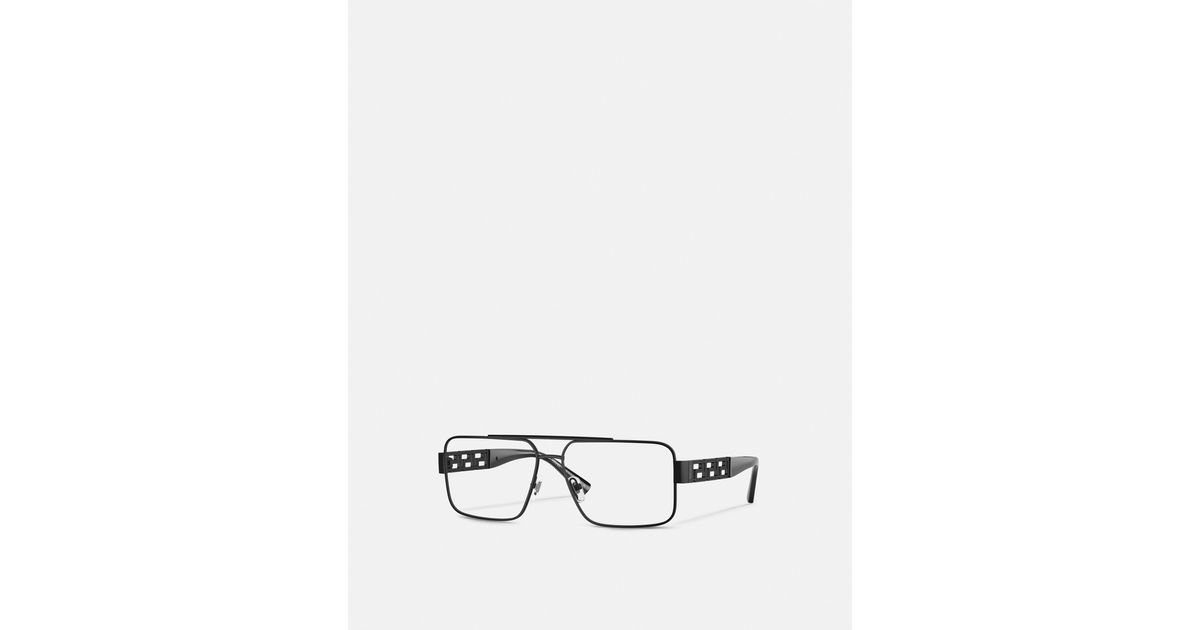 Versace Greca Navigator Glasses in White for Men | Lyst UK