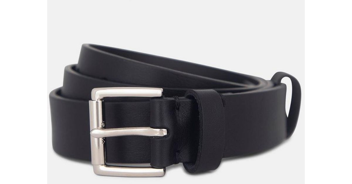 Vince 30Mm Leather Double-Loop Belt in Black for Men | Lyst UK