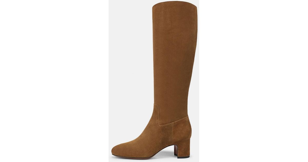 Vince Kellan Suede Knee Boot in Brown | Lyst