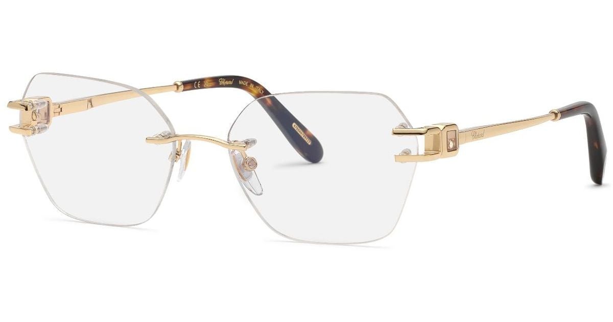 Chopard Vchm46S 300Ks2 Optical Frames Metal Squadrata in Black | Lyst UK
