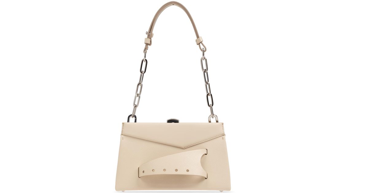 Maison Margiela Handbag Snatched Small in Natural | Lyst UK